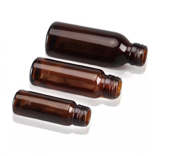 Brown Amber Boston Oral Liquid Syrup Round Glass Bottle 20ml 100ml With ...